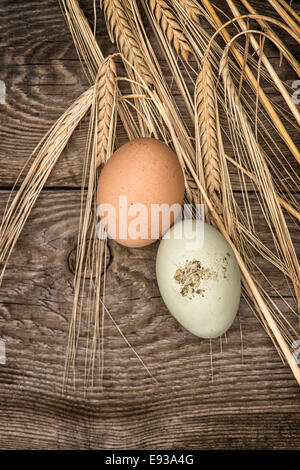 Natural fresh food on wooden background Stock Photo - Alamy