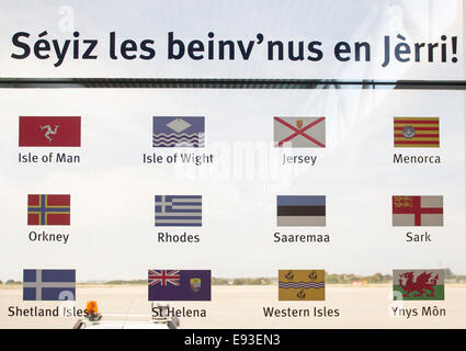 International Island Games all flags of attendees displayed a Jersey ...