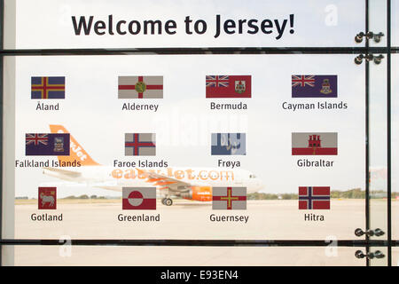 International Island Games all flags of attendees displayed a Jersey ...