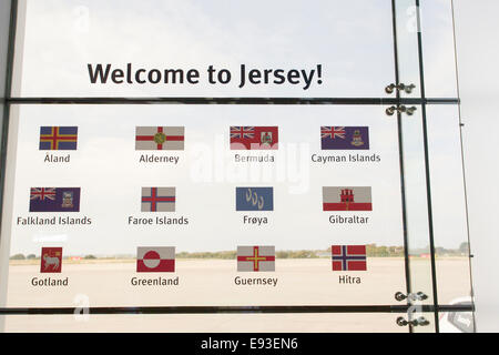 International Island Games all flags of attendees displayed a Jersey ...