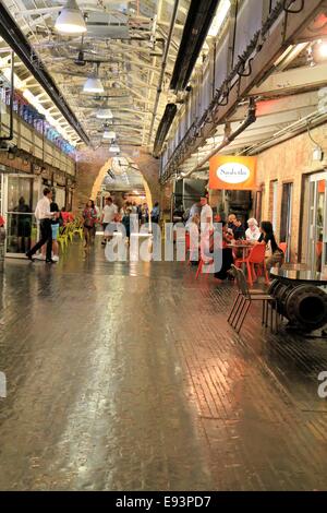 Chelsea Market, enclosed urban food court and shopping mall, NYC, in ...