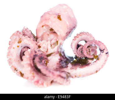 Small octopus isolated on white background. Close up Stock Photo - Alamy