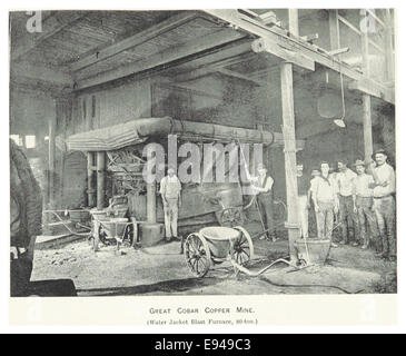 This 1899 illustration depicts the Great Cobar Copper Mine, showcasing ...