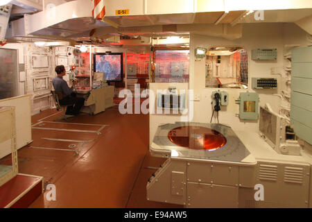 Operations room and Radar HMS Belfast - London UK Stock Photo - Alamy