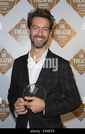 Jon Bausor with the Best Design Award, at the UK Theatre Awards at ...