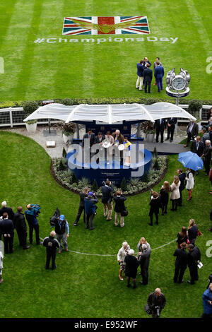 Jockey Wayne Lordan after winning the Coventry Stakes during day one of ...