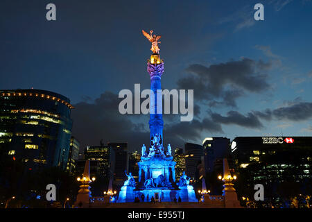Statue of Angel de la Independencia, Mexico City, Mexico Stock Photo ...