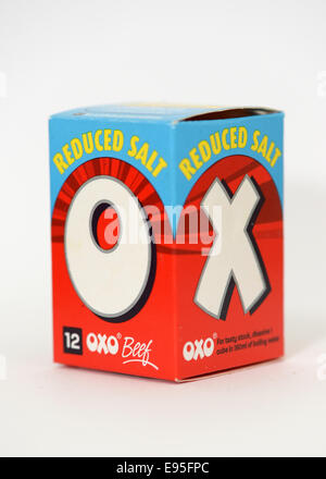 Oxo cube box, beef oxo, reduced salt Stock Photo - Alamy