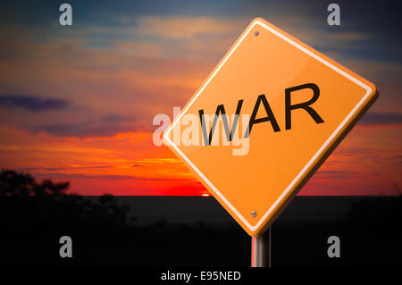 Terrorism Inscription on Warning Road Sign Stock Photo - Alamy