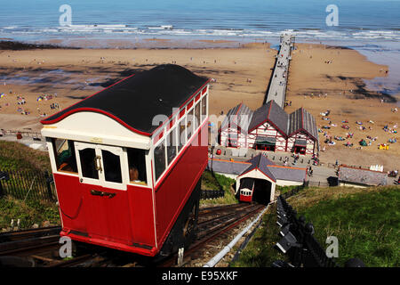 The Saltburn Cliff Lift at Saltburn-by-the-Sea, United Kingdom Stock ...