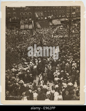 This image shows President Theodore Roosevelt enjoying the scenic view ...