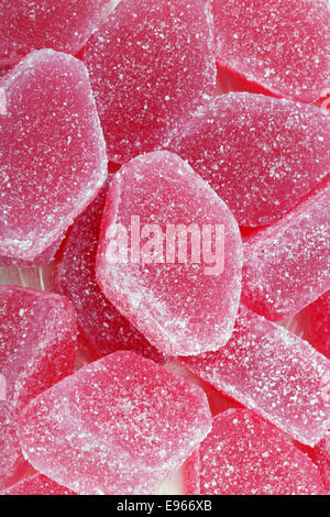 Pink Fruit Jelly Stock Photo - Alamy