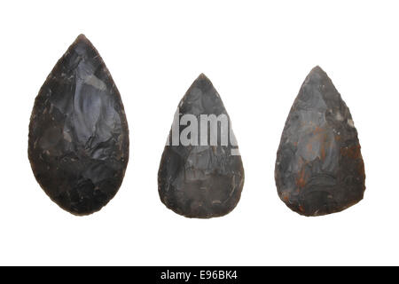 KNAPPED FLINT TOOLS Stock Photo - Alamy