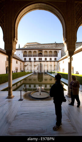 inside the Alhambra Palace Stock Photo - Alamy