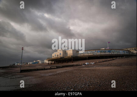 ENGLAND West Sussex Worthing Bandstand with old decking on stage day ...