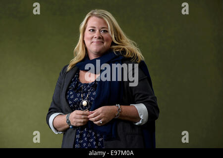 Robyn Young, the English author of historical fiction, at the Edinburgh ...