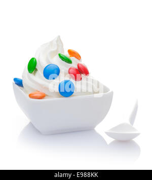 Toppings for frozen yogurt Stock Photo - Alamy