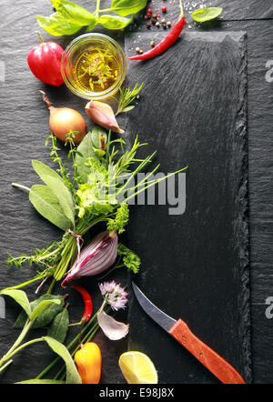 Black stone board isolated on white background Stock Photo - Alamy