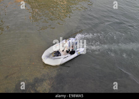 Dinghy, high angle view Stock Photo - Alamy