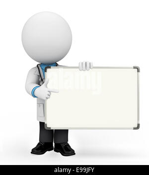 Illustration of young doctor with display board Stock Photo - Alamy