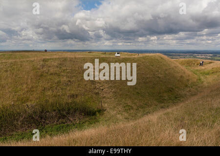 Uffington Castle,Iron age hill fort.Oxfordshire,England,UK Stock Photo ...