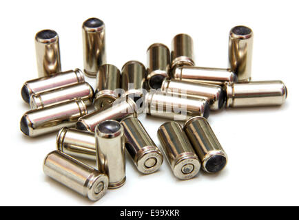 Line of bullets on a white background Stock Photo - Alamy