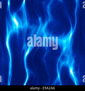 Seamless dark blue background with electric glowing lightning flares ...