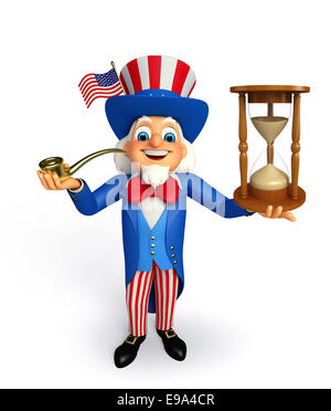 uncle sam clock Stock Photo - Alamy