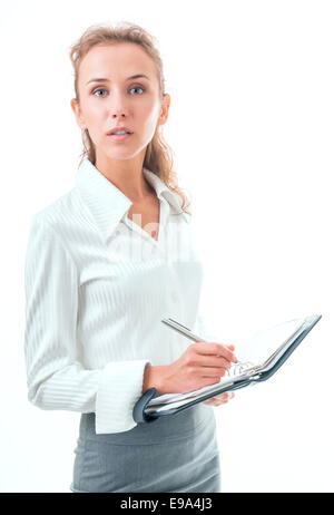 Businesswoman Writing A Letter - Notes Or Correspondence Or Signing A ...