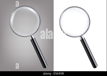 Set Of Magnifiers Stock Photo - Alamy