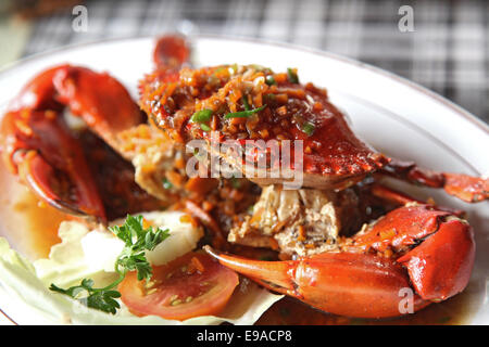 Cooked red crabs, delicious healthy seafood Stock Photo - Alamy