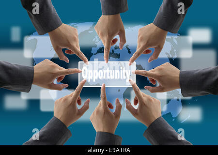 A diverse business teamwork do World Opportunity technology Stock Photo ...