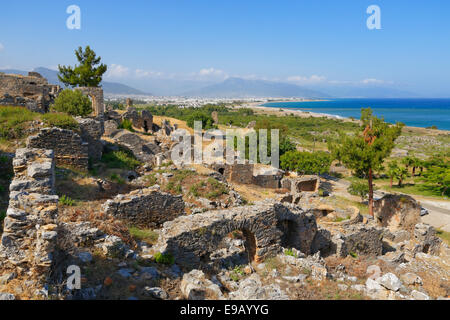 Ruins of ancient city Anemurium, necropolis. Very interesting ...