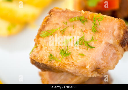 fritada fried pork traditional ecuadorian food Stock Photo - Alamy