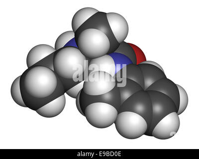 Prilocaine local anesthetic drug molecule. Skeletal formula Stock Photo ...