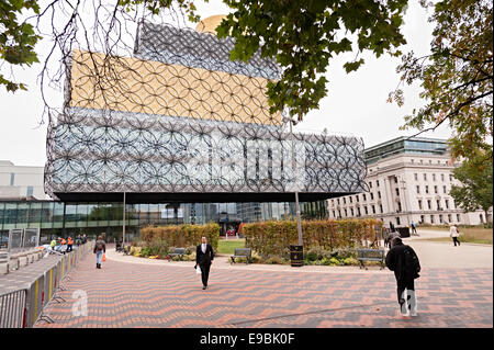 Post-modern, high tech, Library of Birmingham in Birmingham, England ...