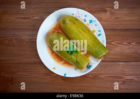 Kousa mahshi - zucchini stuffed with rice and meat.s made in, Egypt ...