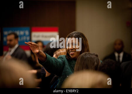 Letitia James, Kathy Hochul at a public appearance for Knicks NBA ...