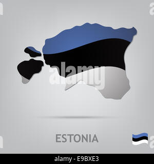 Estonia flag graphic element Illustration template design Stock Photo ...