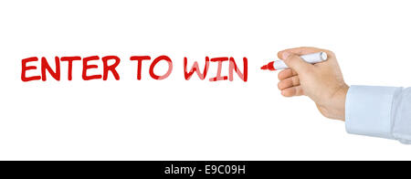 Word writing text Enter To Win. Business photo showcasing exchanging ...