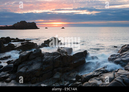 SUNSET AT PORT SOIF AND LES GRANDES ROQUES Stock Photo - Alamy