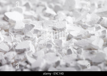 Calcium chloride (CaCl2) flakes. Common applications include brine for ...