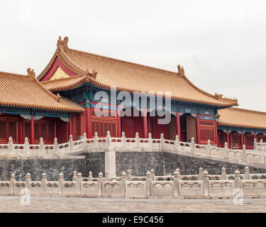Taihe hall and the square, Forbidden City Stock Photo - Alamy