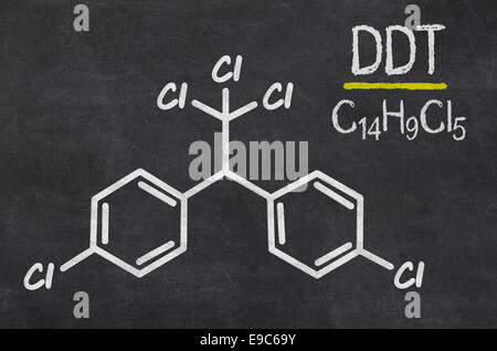 DDT insecticide molecule Stock Photo - Alamy