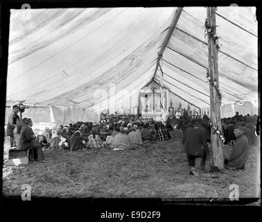A photograph of First Nations people at worship in Sechelt, British ...