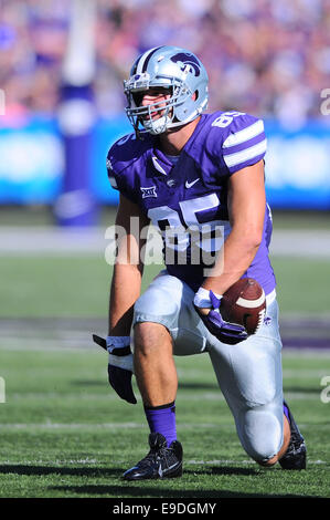 Manhattan, Kansas, USA. 25th Oct, 2014. Kansas State Wildcats wide ...