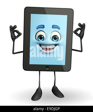 Cartoon character of tab with best sign Stock Photo - Alamy