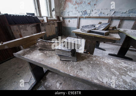 Abandoned Classroom at School of Duga Radar Village - Chernobyl ...