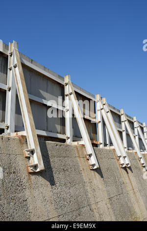 Dike Construction To Protect Against High Waves Of The North Sea In ...