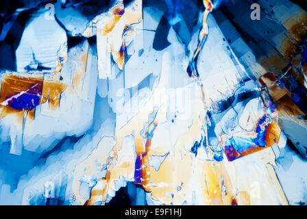 microcrystals of natriumcyclamat in polarized light Stock Photo - Alamy